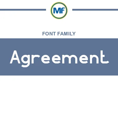 Agreement Font Family: Download Free | MaisFontes
