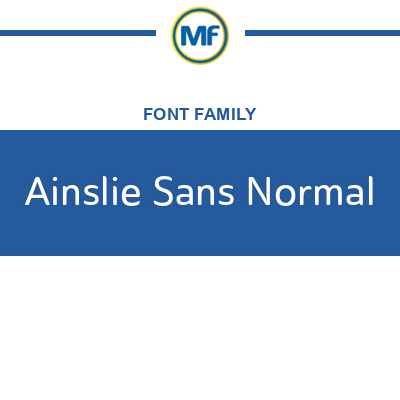 Ainslie Sans Normal Font Family: Free Download | MaisFontes