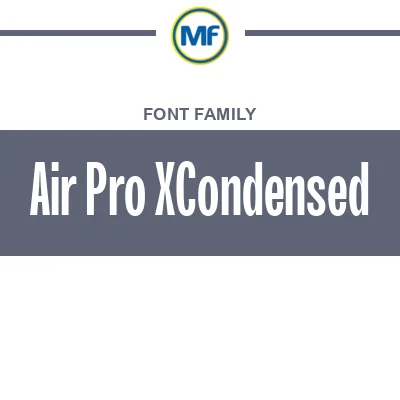 Air Pro XCondensed Font Family: Download Free | MaisFontes
