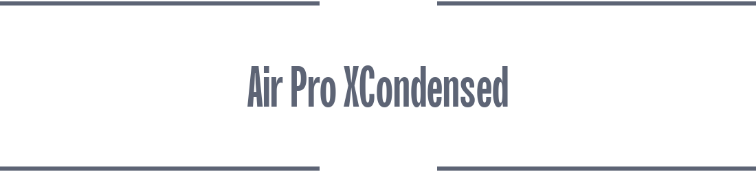 Air Pro X Condensed Bold: Free Font Download | MaisFontes