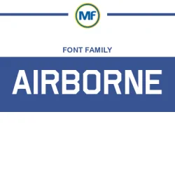 Airborne 86 Stencil: Free Font Download | MaisFontes