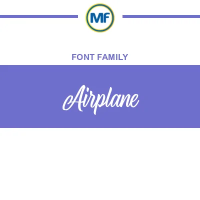 Airplane Font Family: Download Free | MaisFontes