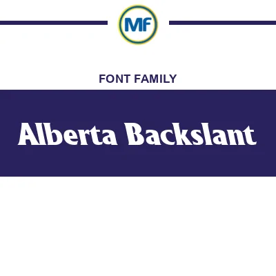 Alberta Backslant Font Family: Download Free | MaisFontes