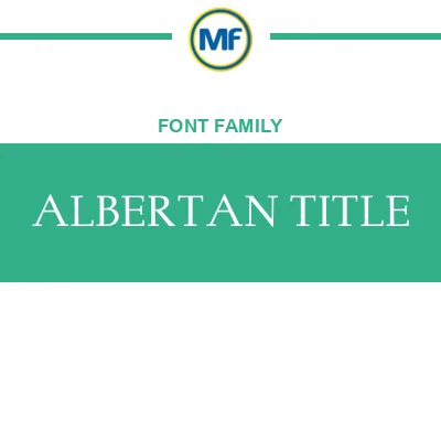 Albertan Title Font Family: Download Free | MaisFontes