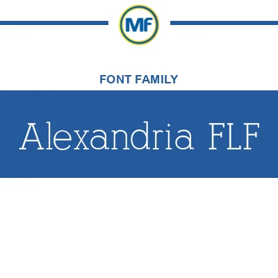 Alexandria FLF Font Family: Download Free | MaisFontes