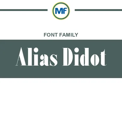 Alias Didot Font Family: Download Free | MaisFontes