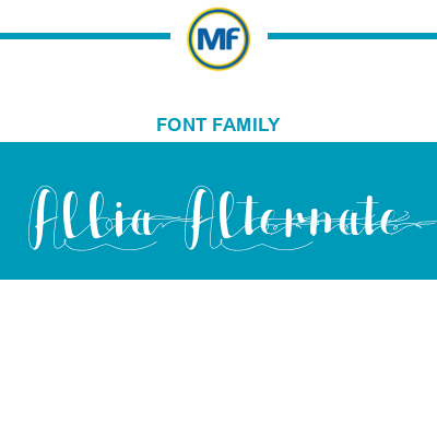 Allia Alternate Font Family: Download Free | MaisFontes