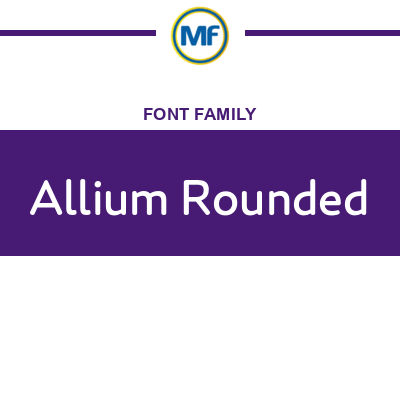 Allium Rounded Font Family: Download Free | MaisFontes