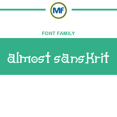 Almost Sanskrit Font Family: Download Free | MaisFontes