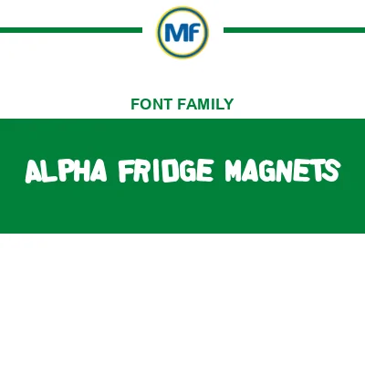 Alpha Fridge Magnets Font Family: Free Download | MaisFontes