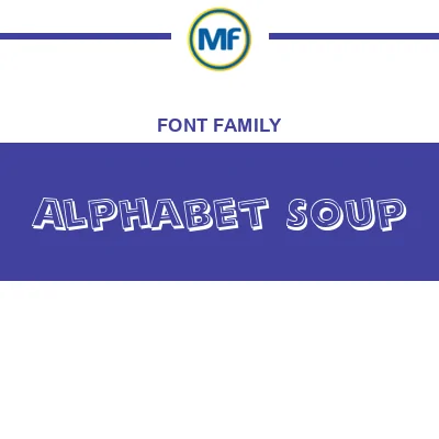 Alphabet Soup Font Family: Free Download | MaisFontes