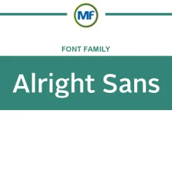 Alright Sans Bold: Free Font Download | MaisFontes
