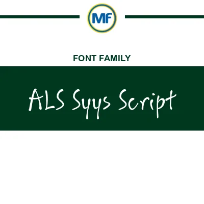 ALS Syys Script Font Family: Download Free | MaisFontes