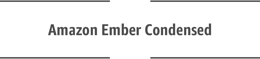 Amazon Ember Condensed RC Regular: Free Font Download | MaisFontes