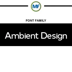 Ambient Design Medium: Free Font Download | MaisFontes