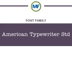 American Typewriter Std Condensed Bold: Free Font Download | MaisFontes