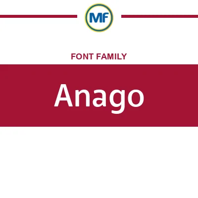 Anago Font Family: Free Download | MaisFontes