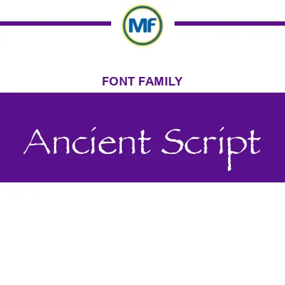 Ancient Script Font Family: Download Free | MaisFontes