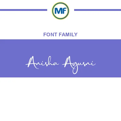 Anisha Agusni Font Family: Download Free | MaisFontes