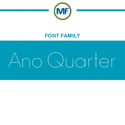 Ano Quarter Font Family: Download Free | MaisFontes