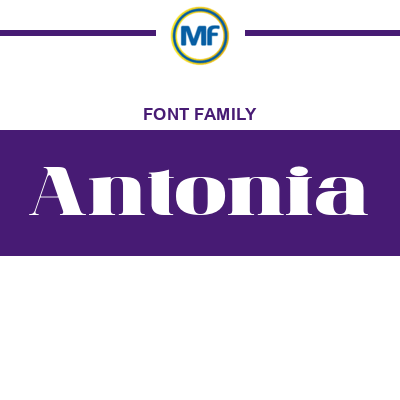 Antonia Font Family: Download Free | MaisFontes