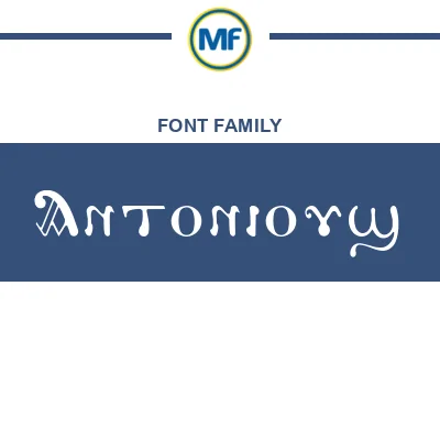 Antonious Font Family: Free Download | MaisFontes