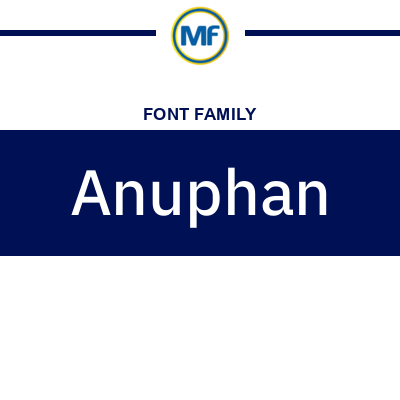 Anuphan Font Family: Download Free (Google Fonts) | MaisFontes