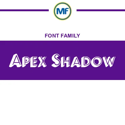 Apex Shadow Font Family: Download Free | MaisFontes
