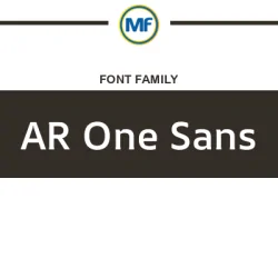 AR One Sans Bold: Free Font Download | MaisFontes