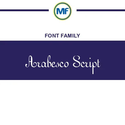 Arabesco Script Font Family: Free Download | MaisFontes