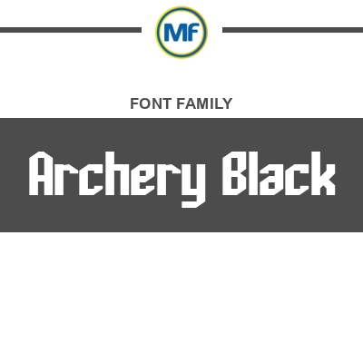 Archery Black Font Family: Download Free | MaisFontes