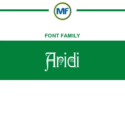 Aridi Font Family: Download Free | MaisFontes