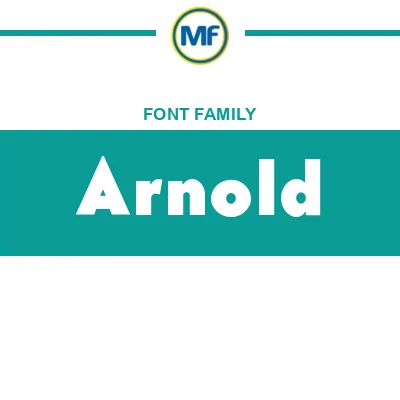 Arnold Font Family: Free Download | MaisFontes