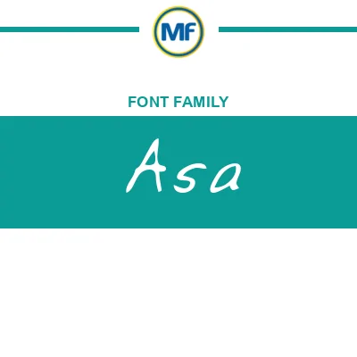 Asa Font Family: Free Download | MaisFontes
