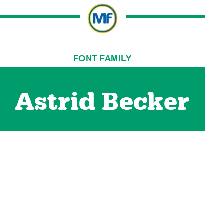 Astrid Becker Font Family: Download Free | MaisFontes