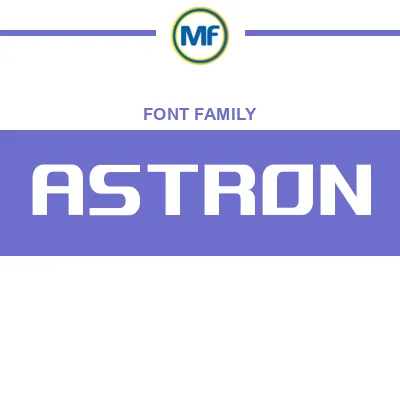 Astron Font Family: Download Free | MaisFontes