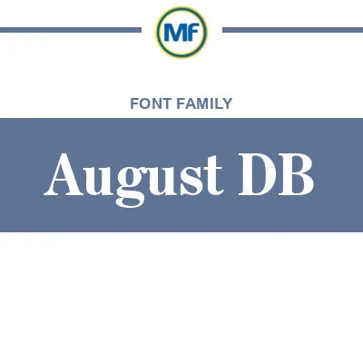 August DB Font Family: Download Free | MaisFontes