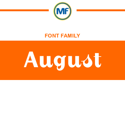 August Font Family: Download Free | MaisFontes