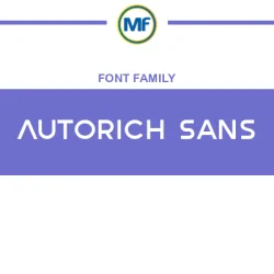Autorich Sans Lite Font: Free Download | MaisFontes