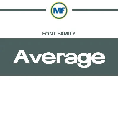 Average Font Family: Download Free | MaisFontes