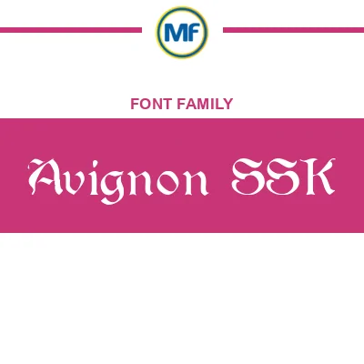 Avignon SSK Font Family: Free Download | MaisFontes