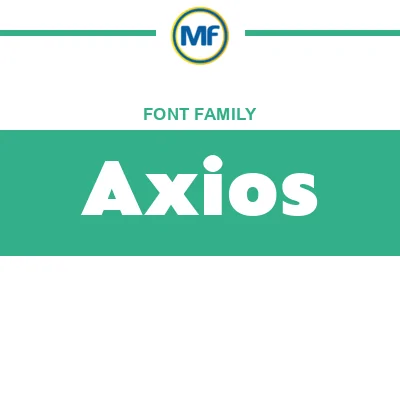 Axios Font Family: Download Free | MaisFontes
