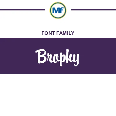 Download Brophy Fonts | MaisFontes
