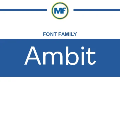 Ambit Font Family: Download Free | MaisFontes