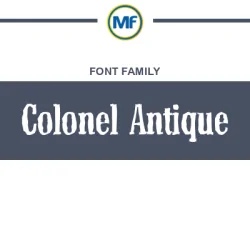 Colonel Antique Bold: Free Font Download | MaisFontes
