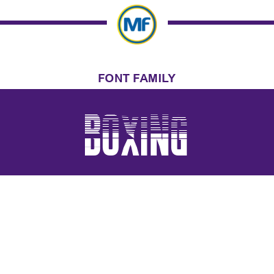 Boxing Font Family: Download Free | MaisFontes