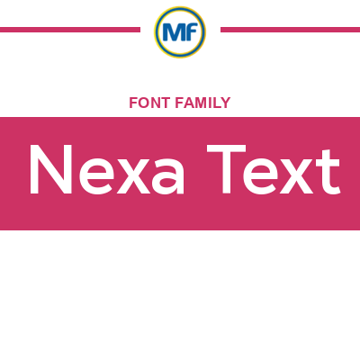 Nexa Text Font Family: Download Free | MaisFontes