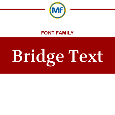 Bridge Text Font Family: Download Free | MaisFontes