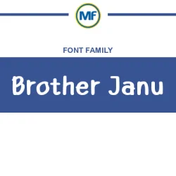 Brother Janu Bold Font: Free Download | MaisFontes