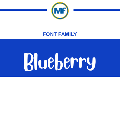 Download Blueberry Fonts | MaisFontes